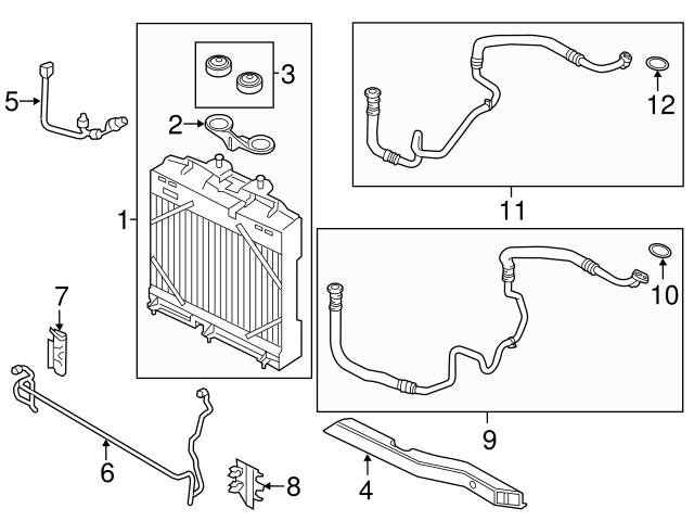 Genuine BMW 17128614883 Radiator Coolant Hose; Lower - BMW