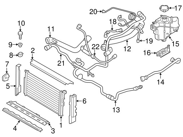 Genuine BMW 17128616914 Coolant Bypass Hose - BMW