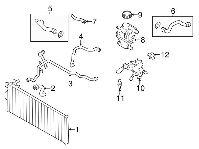Genuine BMW 17137592472 Expansion Tank/Coolant Reservoir - BMW