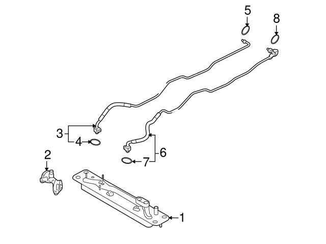 Genuine BMW 17217589522 Auto Trans Oil Cooler - BMW