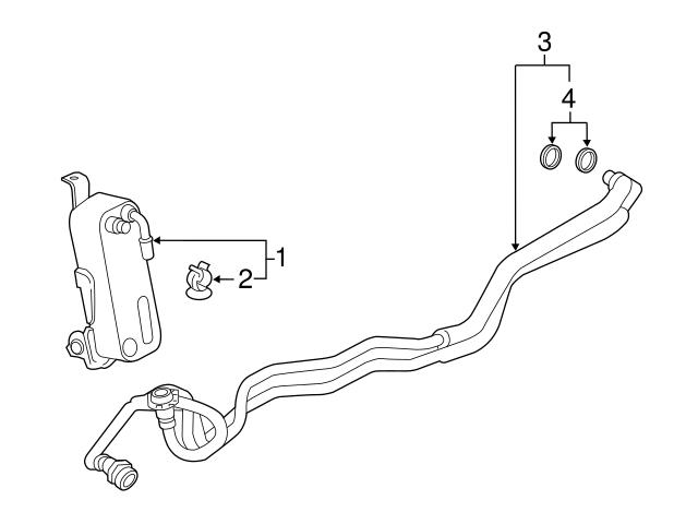 Genuine BMW 17217600553 Auto Trans Oil Cooler - BMW