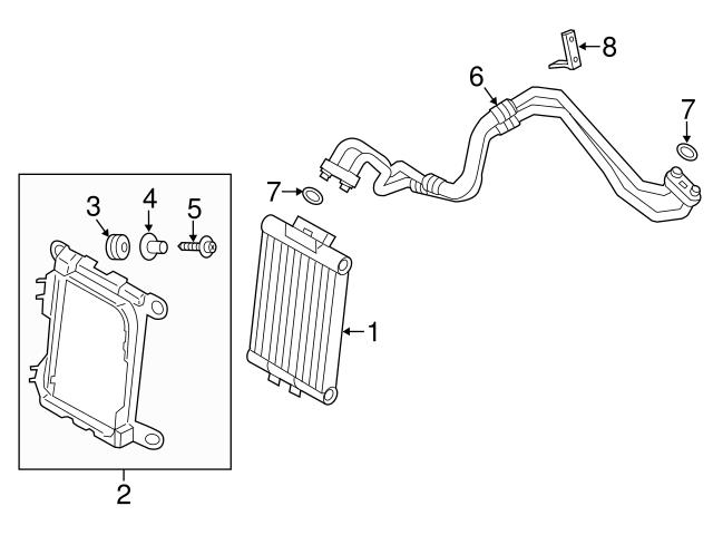 Genuine BMW 17217618360 Oil Cooler - BMW
