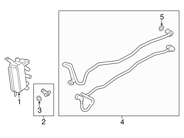 Genuine BMW 17217638581 Auto Trans Oil Cooler - BMW | 17217618777