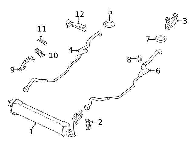 Genuine BMW 17218697884 Auto Trans Oil Cooler - BMW