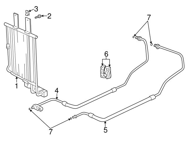Genuine BMW 17227503571 Auto Trans Oil Cooler Hose - BMW