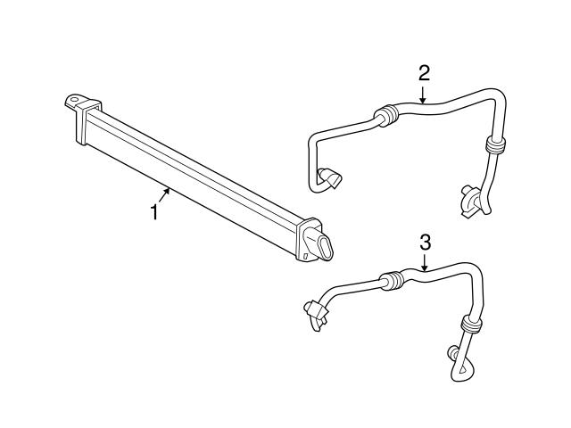 Genuine BMW 17227535740 Engine Oil Cooler Line - BMW