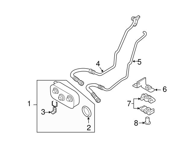 Genuine BMW 17227551636 Auto Trans Oil Cooler - BMW