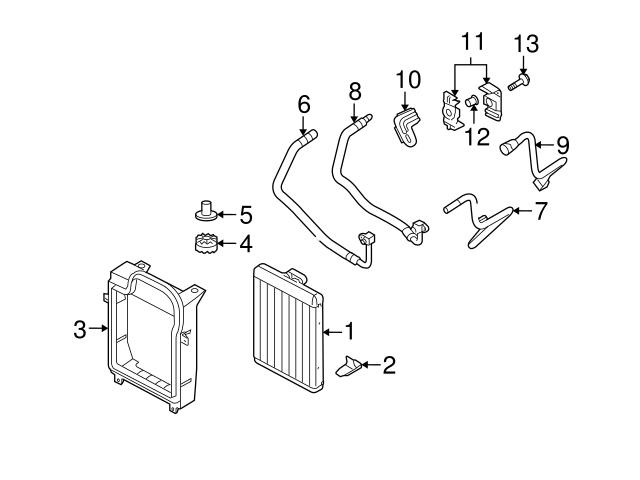 Genuine BMW 17227552867 Engine Oil Cooler Bracket - BMW
