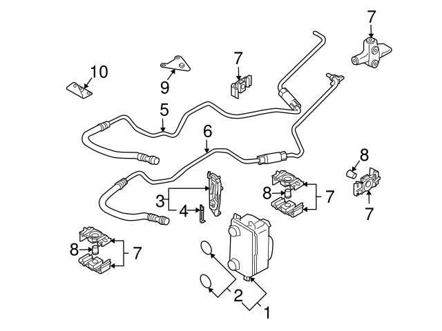 Genuine BMW 17227572598 Auto Trans Oil Cooler Hose - BMW | 17227524855