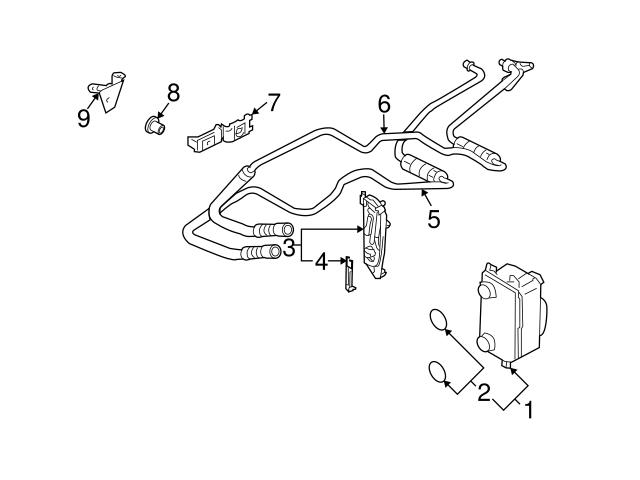 Genuine BMW 17227573104 Auto Trans Oil Cooler Hose - BMW | 17227525756