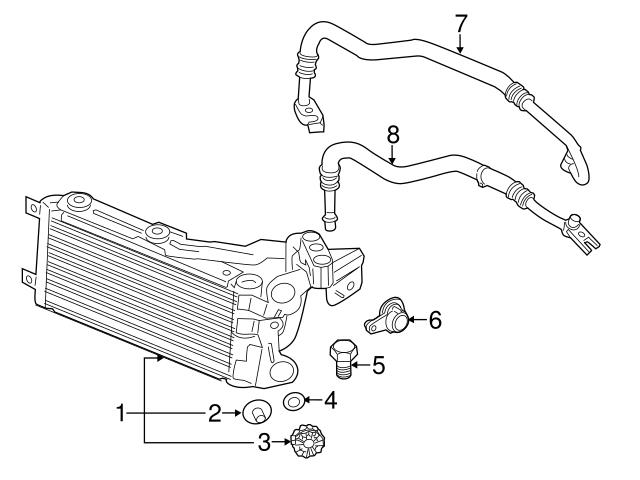 Genuine BMW 17227573274 Oil Cooling Line/Hose - BMW