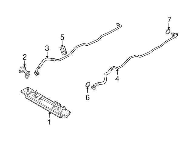Genuine BMW 17227586437 Auto Trans Oil Cooler Hose - BMW | 17227537349 ...