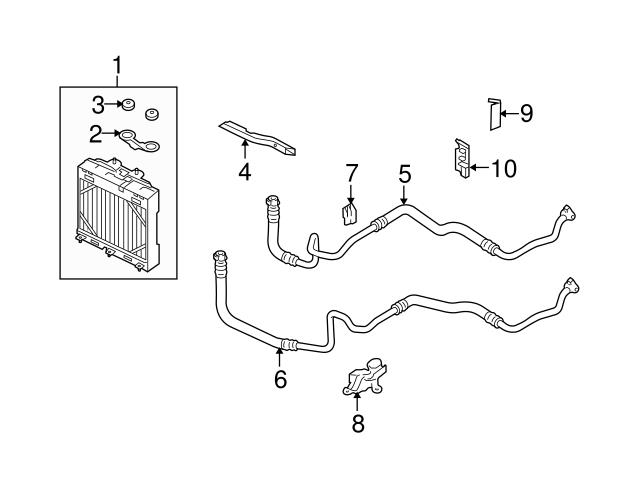 Genuine BMW 17227586895 Engine Oil Cooler Line Bracket; Front - BMW