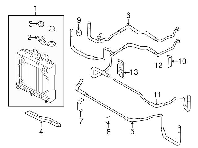 Genuine BMW 17227589505 Engine Oil Cooler Line; Rear - BMW