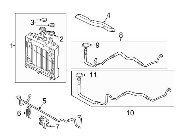 Genuine BMW 17227590614 Engine Oil Cooler Line - BMW