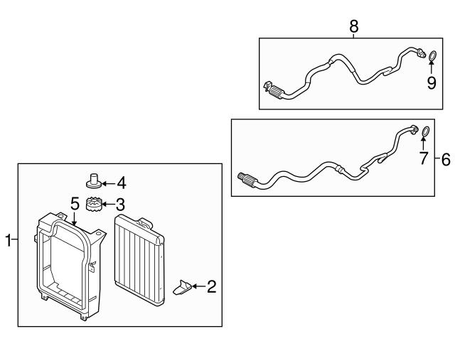 Genuine BMW 17227627752 Engine Oil Cooler Line; Rear - BMW