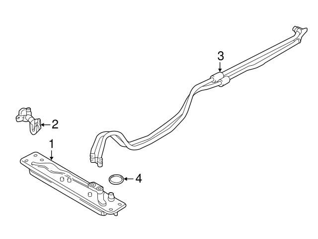 Genuine BMW 17227628062 Auto Trans Oil Cooler - BMW