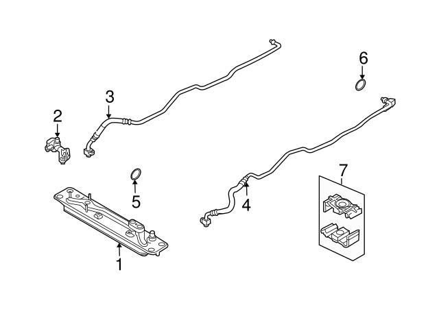 Genuine BMW 17227795490 Auto Trans Oil Cooler Hose - BMW