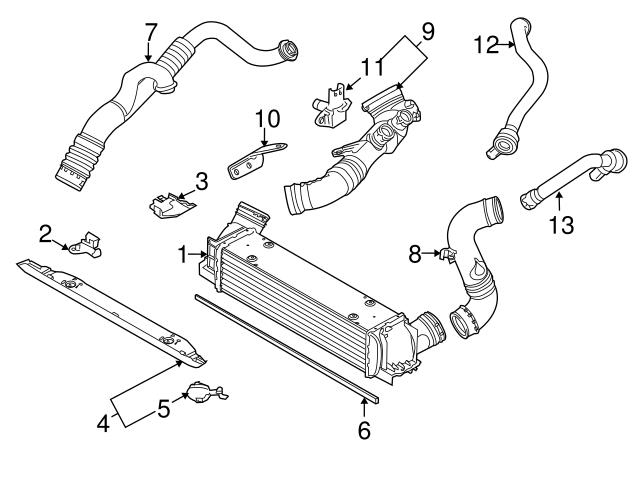 Genuine BMW 17517545367 Turbocharger Intercooler Seal - BMW
