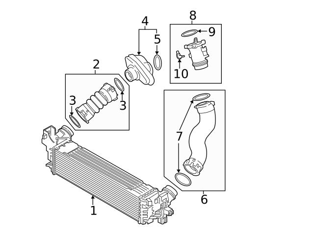 Genuine BMW 17518576509 Intercooler - BMW