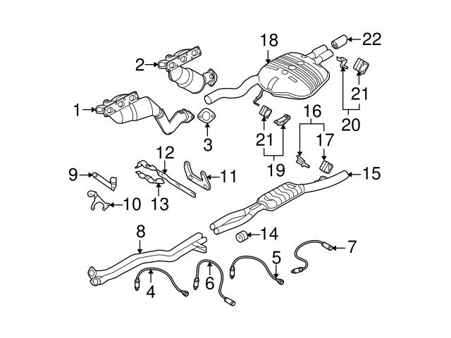 Genuine BMW 18207521347 Exhaust Tail Pipe Hanger Bracket Washer; Front, Upper - BMW