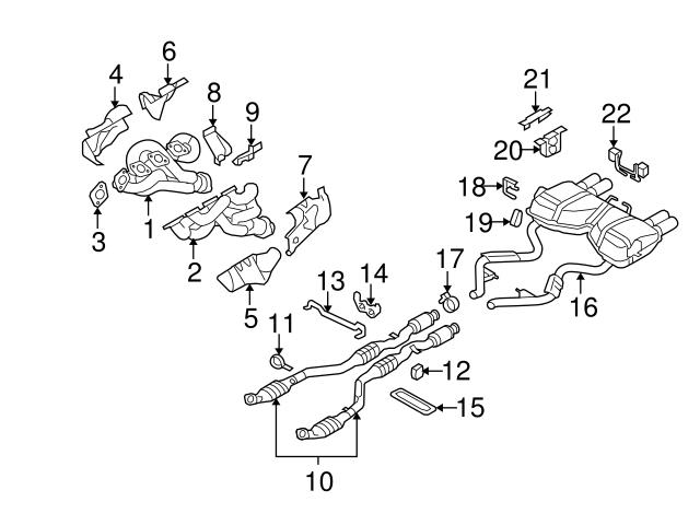 Genuine BMW 18207544809 Exhaust System Hanger; Left Rear, Right Rear - BMW