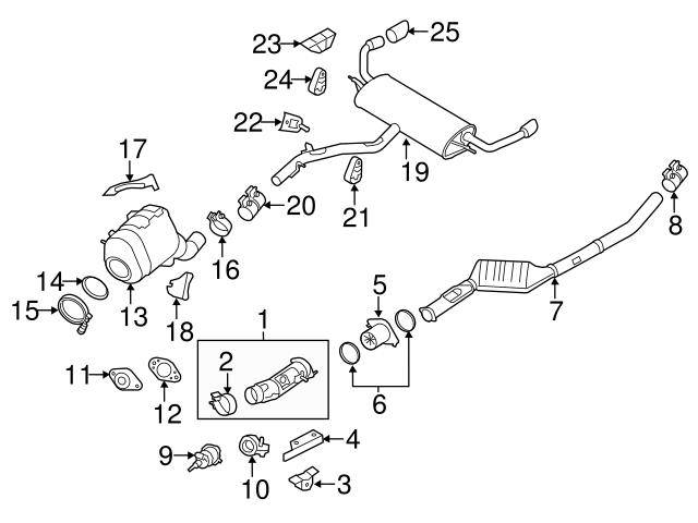 Genuine BMW 18207548745 Muffler Bracket - BMW