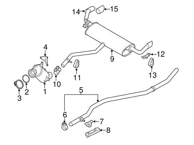 Genuine BMW 18207568777 Exhaust System Hanger - BMW
