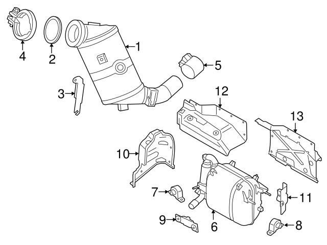 Genuine BMW 18207578238 Exhaust System Hanger; Front, Rear - BMW ...