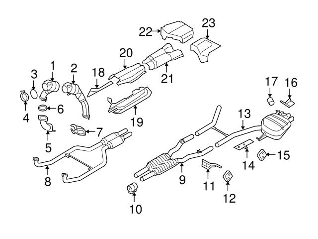 Genuine BMW 18207585349 Exhaust System Hanger Bracket; Right, Left ...