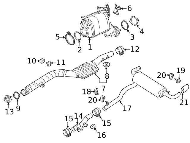 Genuine BMW 18208582034 Exhaust System Hanger Bracket - BMW
