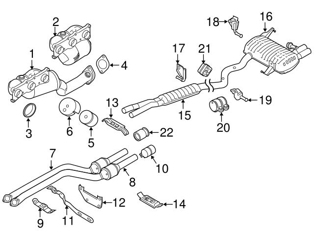 Genuine BMW 18301432594 Exhaust Tail Pipe Hanger Bracket Washer; Front ...