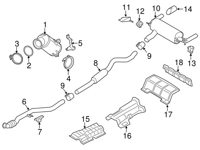 Genuine BMW 18302354364 Tail Pipe Tip Set; Left, Right - BMW