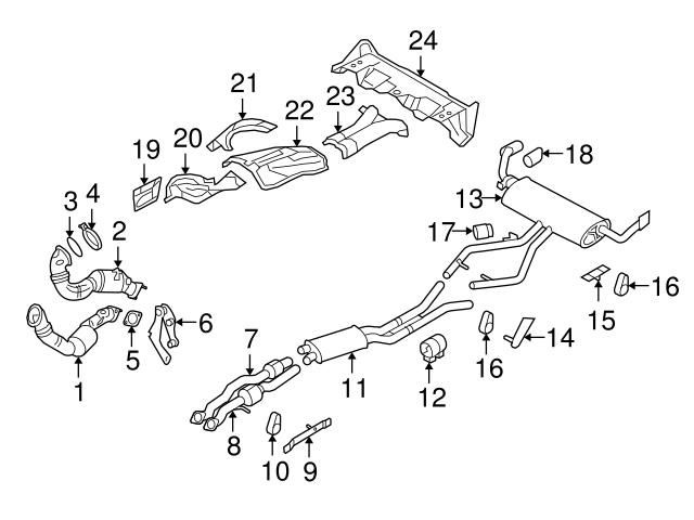 Genuine BMW 18307574805 Exhaust/Muffler Bracket - BMW