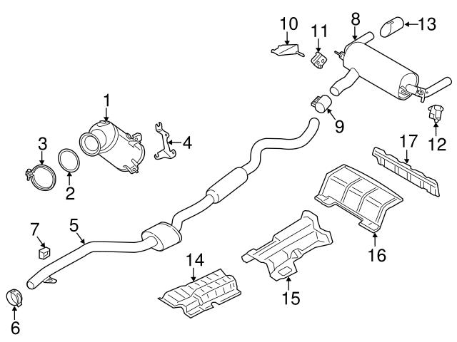 Genuine BMW 18307610636 Tail Pipe Tip; Left, Right - BMW