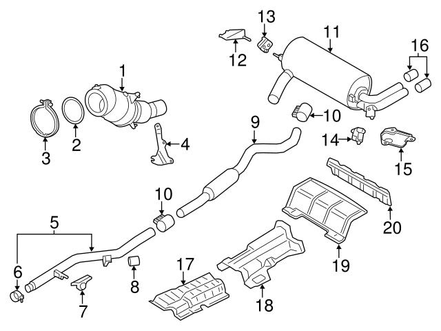 Genuine BMW 18307610639 Tail Pipe Tip; Right, Left - BMW