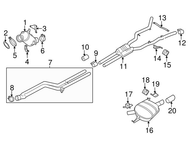 Genuine BMW 18307612731 Exhaust Tail Pipe Tip Screw; Left, Right - BMW