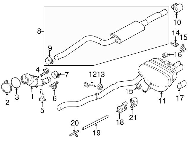 Genuine BMW 18307823928 Tail Pipe Tip - BMW