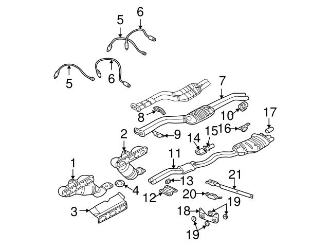 Genuine BMW 18311728547 Exhaust/Muffler Bracket - BMW