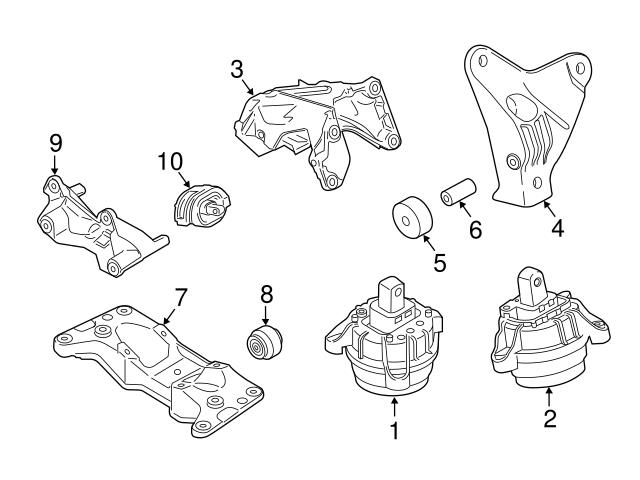 Genuine BMW 22326777611 Engine Mount Bracket - BMW