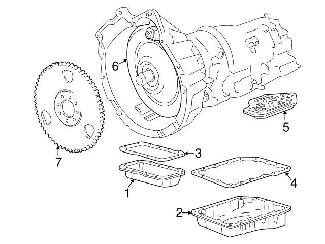 Genuine BMW 24112468332 Auto Trans Oil Pan Gasket; Rear - BMW ...
