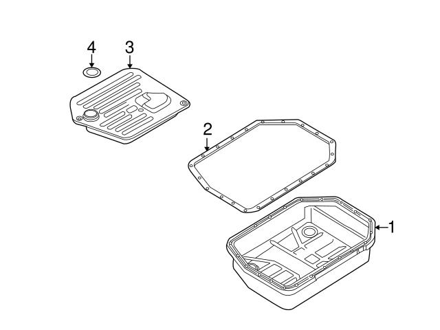 Genuine BMW 24117571202 Auto Trans Oil Pan - BMW | 24117542888 24117552322