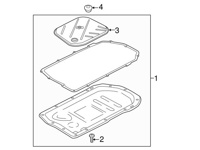 Genuine BMW 24117613238 Auto Trans Oil Pan - BMW