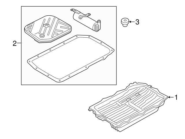 Genuine BMW 24117855282 Auto Trans Oil Pan - BMW