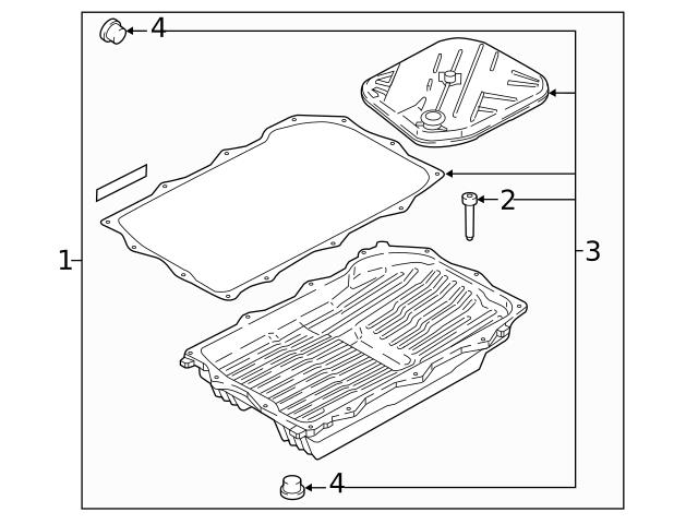 Genuine BMW 24119503407 Auto Trans Oil Pan | 24117855261