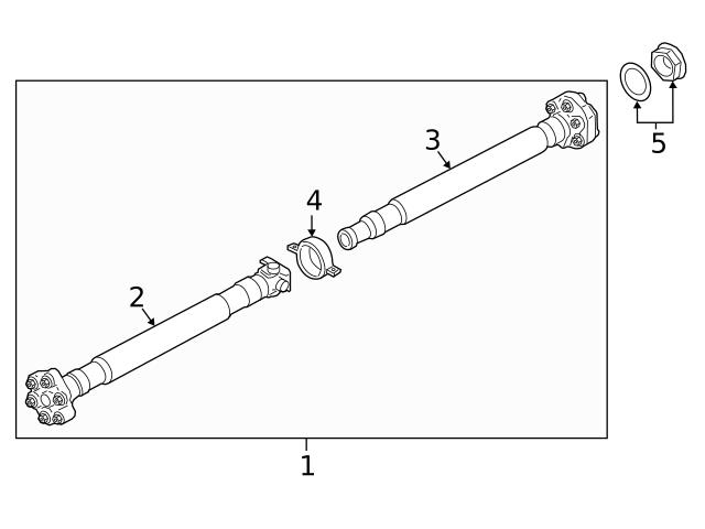 Genuine BMW 26117610372 Universal Joint; Rear, Rear Rearward Rear - BMW ...