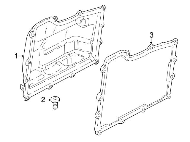 Genuine BMW 28608064572 Auto Trans Oil Pan - BMW | 28607842855 28607856626
