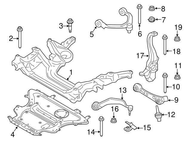 Genuine BMW 31106861165 Control Arm; Front Left - BMW