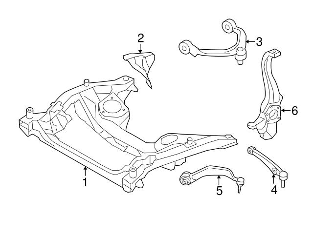 Genuine BMW 31106861170 Control Arm; Right, Right Rear, Right Upper - BMW