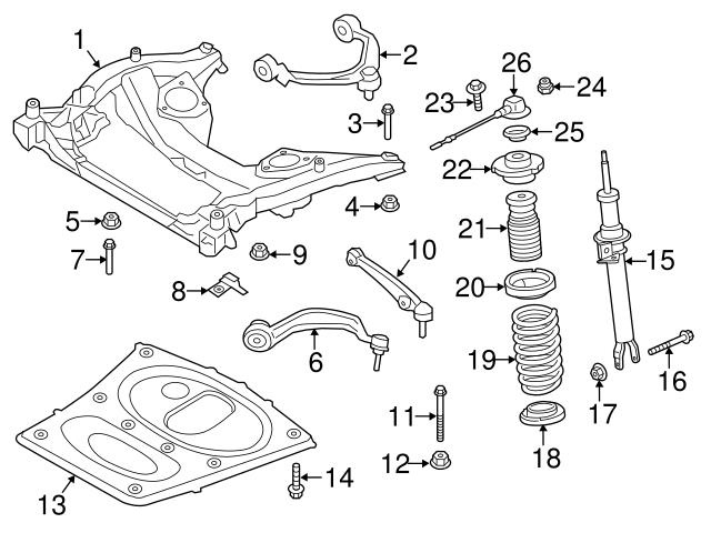 Genuine BMW 31122284975 Control Arm; Left, Left Front, Left Rear - BMW ...